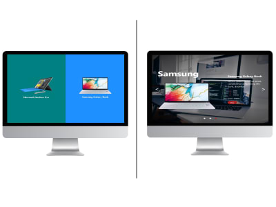 Split Landing Page | HTML CSS Javascript or React.js component | Upwork
