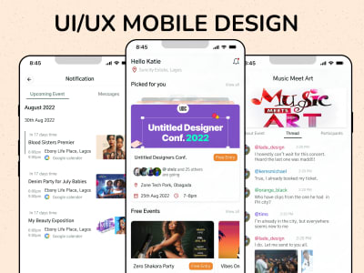 A complete high-quality UI/UX design for your Mobile App | Upwork
