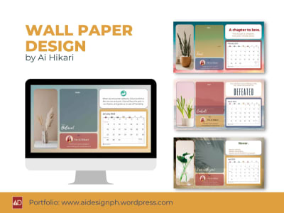 Custom Calendar wallpaper that aligns with your branding and needs | Upwork