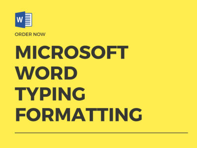 PDF to MS Word, Microsoft Word Typing & Formatting | Upwork