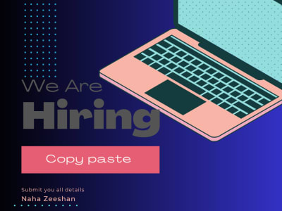 Copy paste online work | Upwork