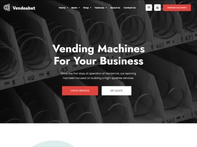 Responsive vending machine website, vending machine landing page | Upwork