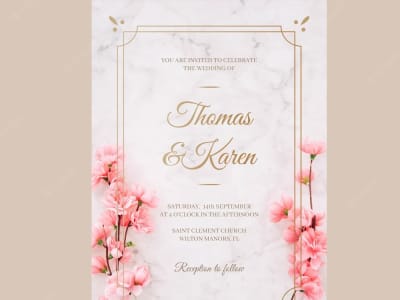 A beautiful invitation card | Upwork