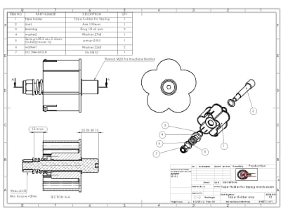 An Industrial drawing for manufacturing | Upwork