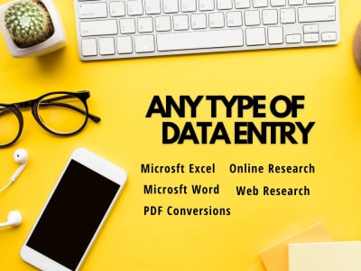 Accurate Data Entry, Copy Paste and Format Conversions | Upwork