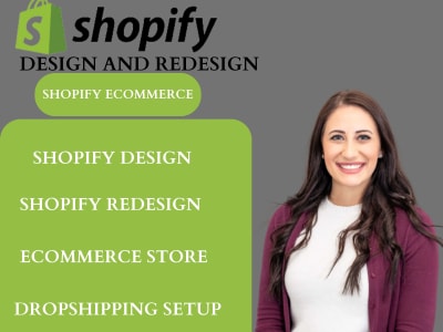 Shopify website design, Shopify store redesign, Shopify dropshipping ...