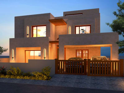 A custom-designed home with a creative exterior and great interiors ...