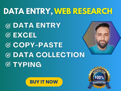 Accurate Data Entry, Typing, Excel, and Copy & Paste, Expert | Upwork