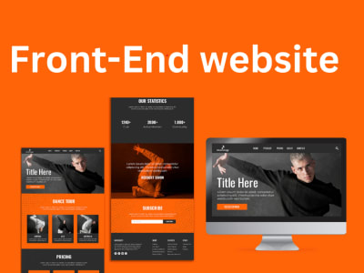 A responsive Front end website. | Upwork