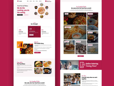 An aesthetically pleasing landing page that captures users' attention ...