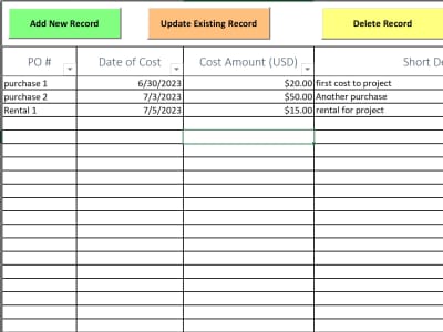 Simple and robust Project Cost Tracker | Upwork