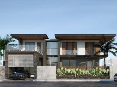 Design your architectural 3d exterior model and realistic rendering ...