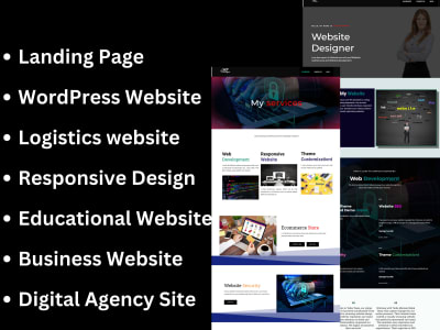 A Professional | Unique Landing Page | WordPress Logistics Website | Upwork
