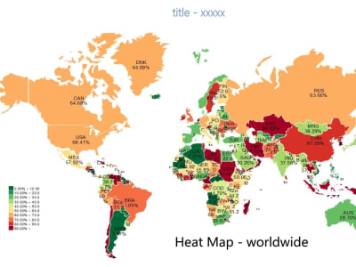 A map of global distribution graphs in excel | Upwork
