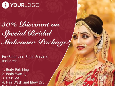 Poster Template for Bridal Makeup Package | Upwork