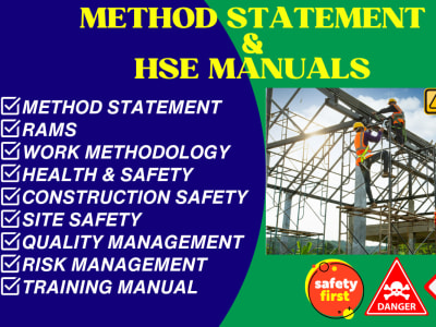 Method statement, risk assessment, health n safety reports | Upwork