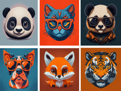 Cute mascots or cartoon animal characters | Upwork