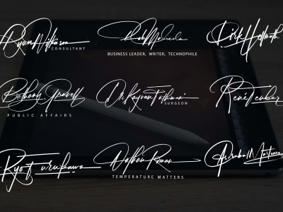 A awesome hand crafted signature logo | Upwork