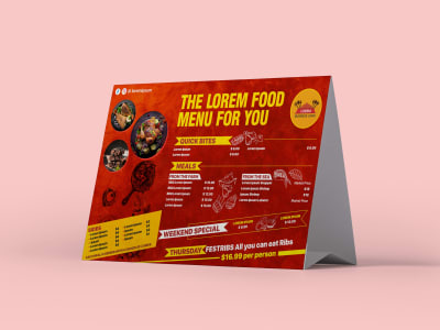 A Beautiful Eye-Stopper Menu Design | Upwork