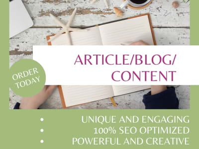 Aa Unique & Impressive Quality Article/Blog/Content - Articles & Blog Posts | Upwork