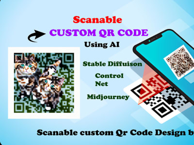 A scanable custom qr code with AI (Artificial Intelligence) | Upwork