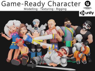 A mobile game ready character for Unity and Unreal Engine | Upwork