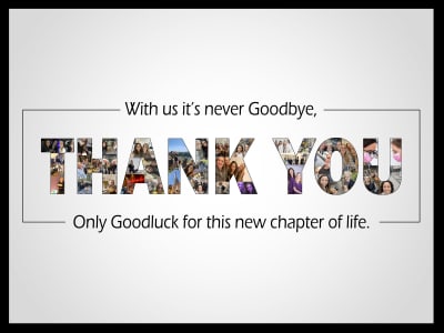 A collage design farewell gift (print-ready) | Upwork