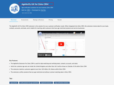 Zoho Marketplace CRM Extension Development and Publishing | Upwork