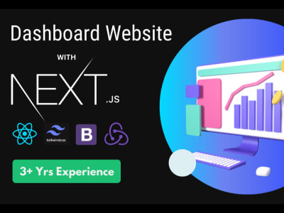 React js next js dashboard with tailwind css/Chart.js | Upwork