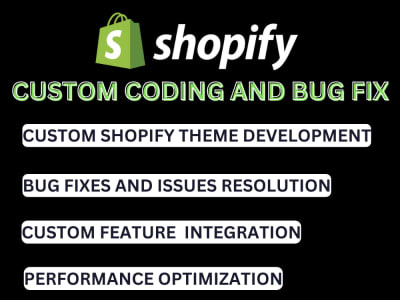 Shopify custom coding and Shopify bug fix | Upwork