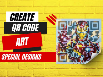 Custom qr code design with your logo or your picture | Upwork