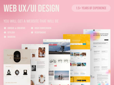 Responsive Web UX/UI design of Landing page/Website that boosts ...
