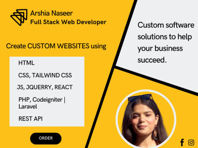 A custom | static | dynamic website in php... | Upwork