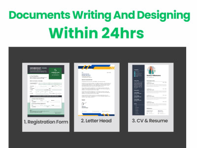 Document Designing, Formatting and writing | Upwork