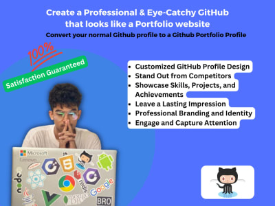 Professional Portfolio Like GitHub Profile | Upwork