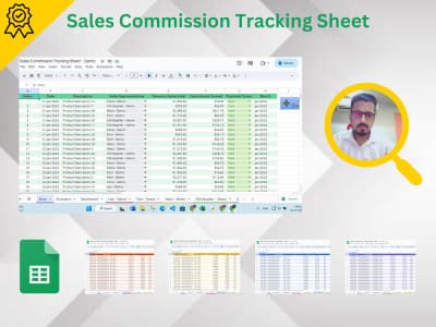 Sales Commission Tracking Sheet in Google Sheet | Upwork