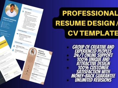 A professional Resume design and CV templates. | Upwork