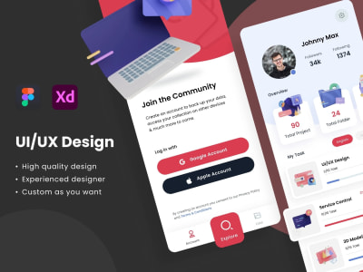 High quality UI UX mobile app | Upwork