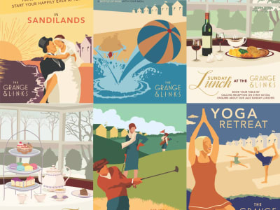 A Retro style digitally illustrated poster design | Upwork