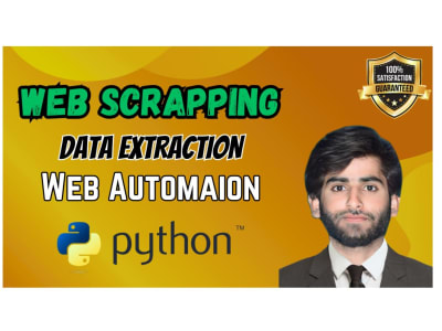 Data extraction web scraping web automation service with selenium | Upwork