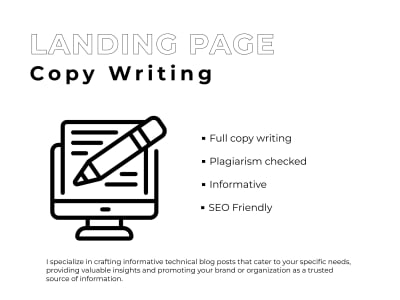 A full landing page copy | Upwork