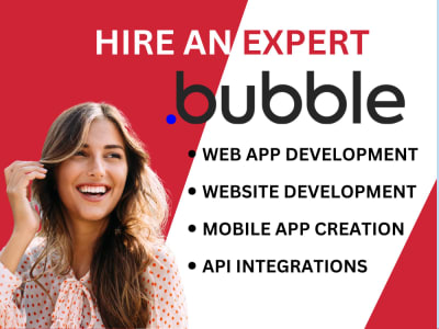 Pixel perfect MVP bubble Web and Mobile App built in Bubble.io and web ...