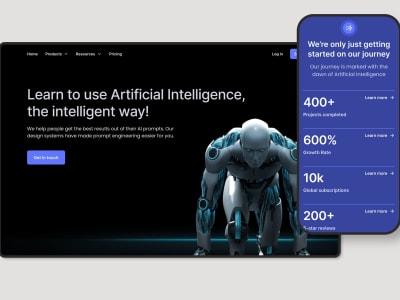 A complete User Interface and User Experience for your website or your ...