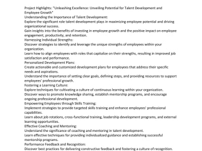 Unlocking Potential: Strategies for Talent Development and Employee ...