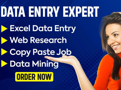 Data entry, web research & List building | Upwork