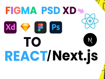 Figma to reactjs , figma to nextjs | Upwork