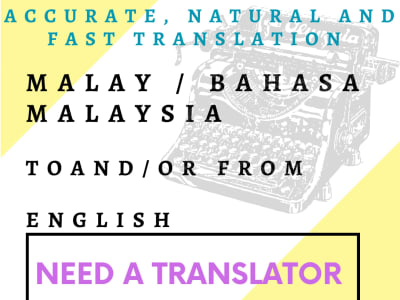 Malay Bahasa Melayu Translation Upwork