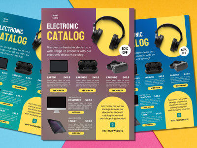 Fantastic eye-catching flyers, catalog, brochures | Upwork