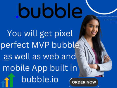 Pixel perfect MVP bubble Web and Mobile App built in Bubble.io | Upwork