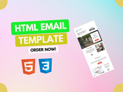 Custom responsive html email templates using mjml | Upwork